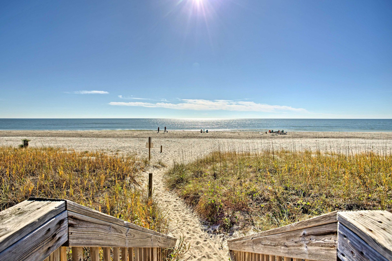 Steps To Shore! Retreat W Ocean Views & Deck - Holden Beach, NC