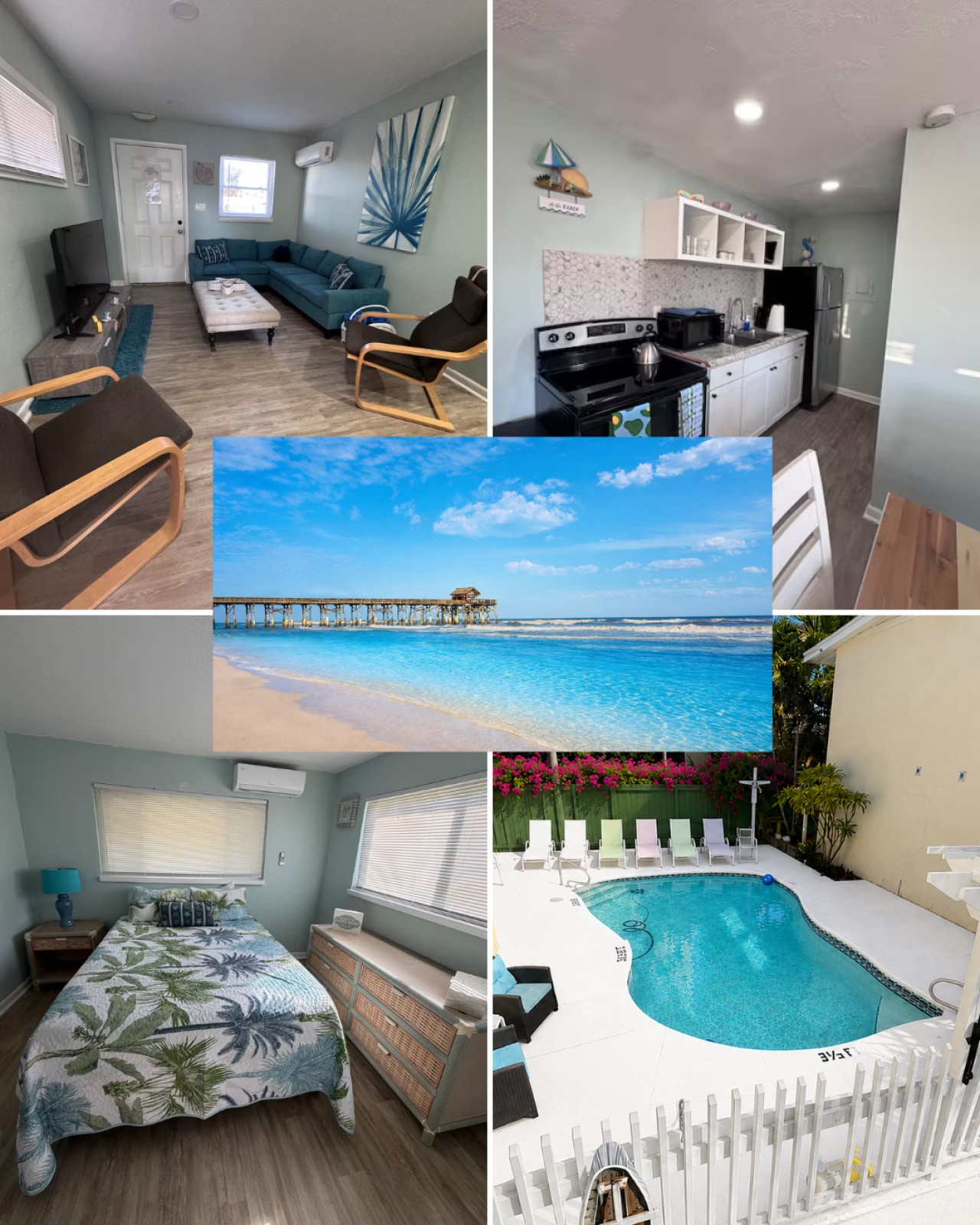 Penguins On The Beach | 2br Steps To Beach & Downtown W/pool | Unit G - ココアビーチ, FL