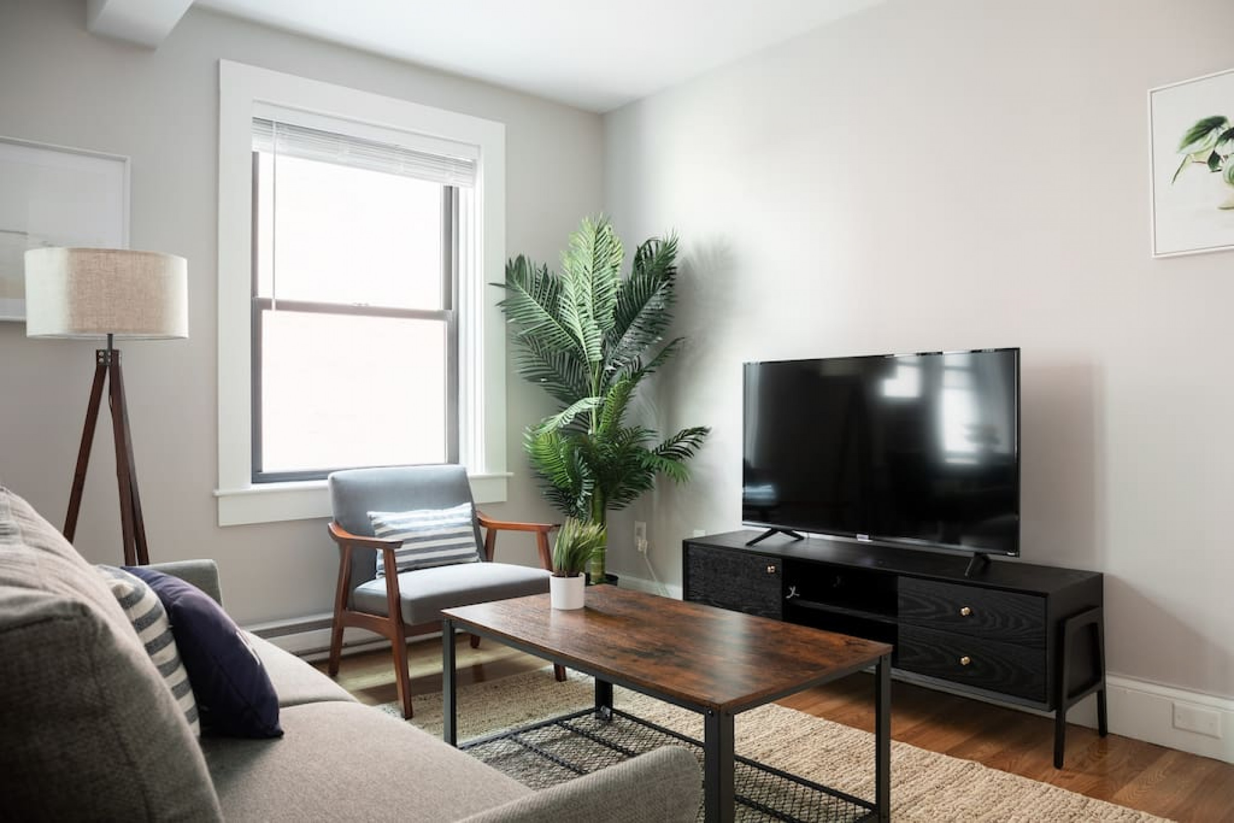 Spacious Living Area And Fully Stocked Kitchen - Charming Haven - Boston, MA