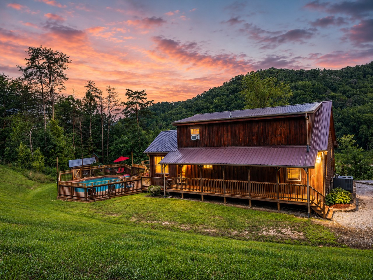 Starry Mountain Night | Private Pool, Mountain Views + Family Fun - Kentucky
