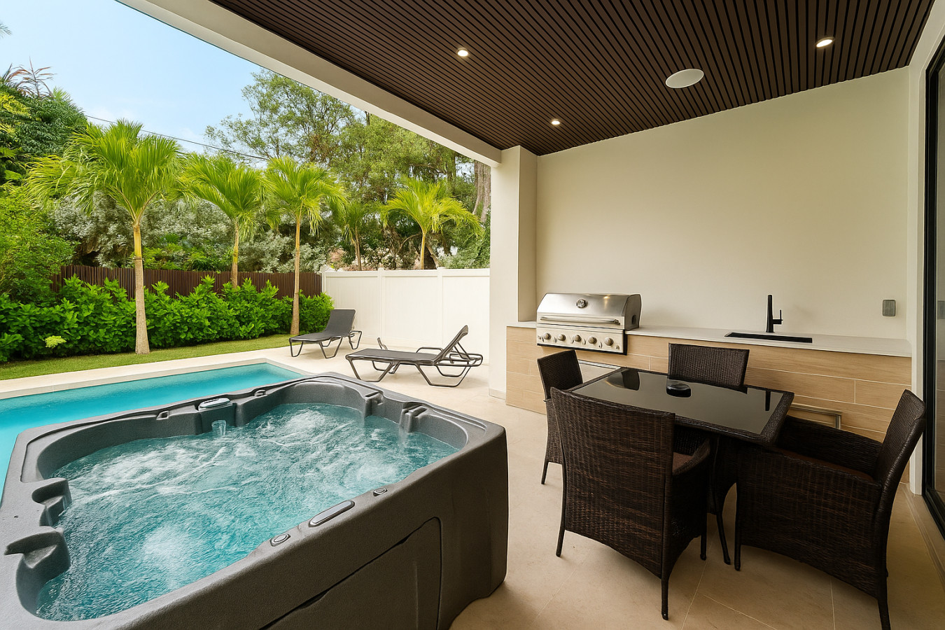 Jungle Serene Lux Home W Pool, Sauna, & Ice Bath! - Fort Lauderdale, FL