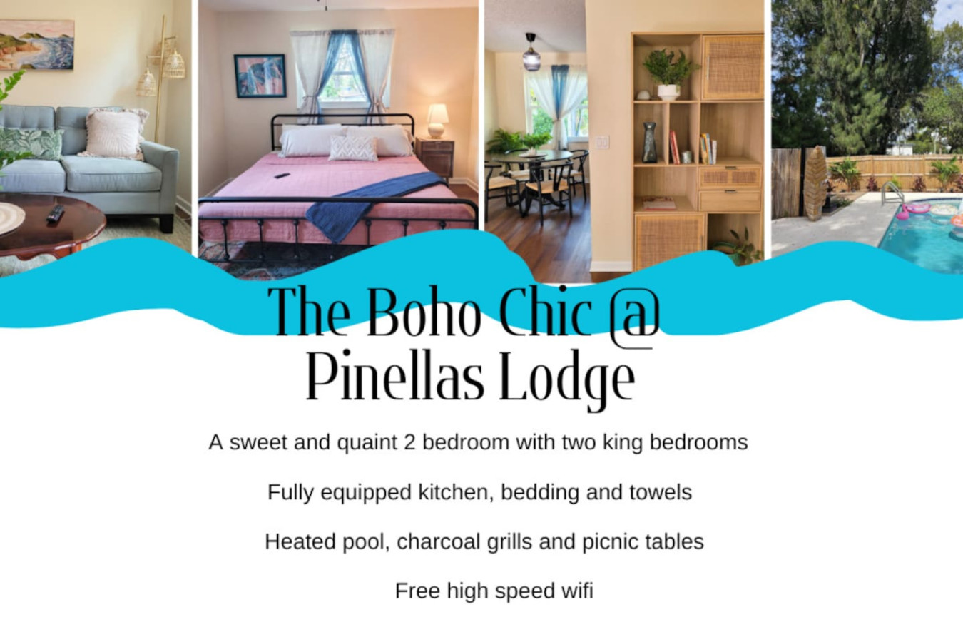 St. Pete Boho: Central 2-br, Heated Pool, Pets Ok! - St. Petersburg, FL
