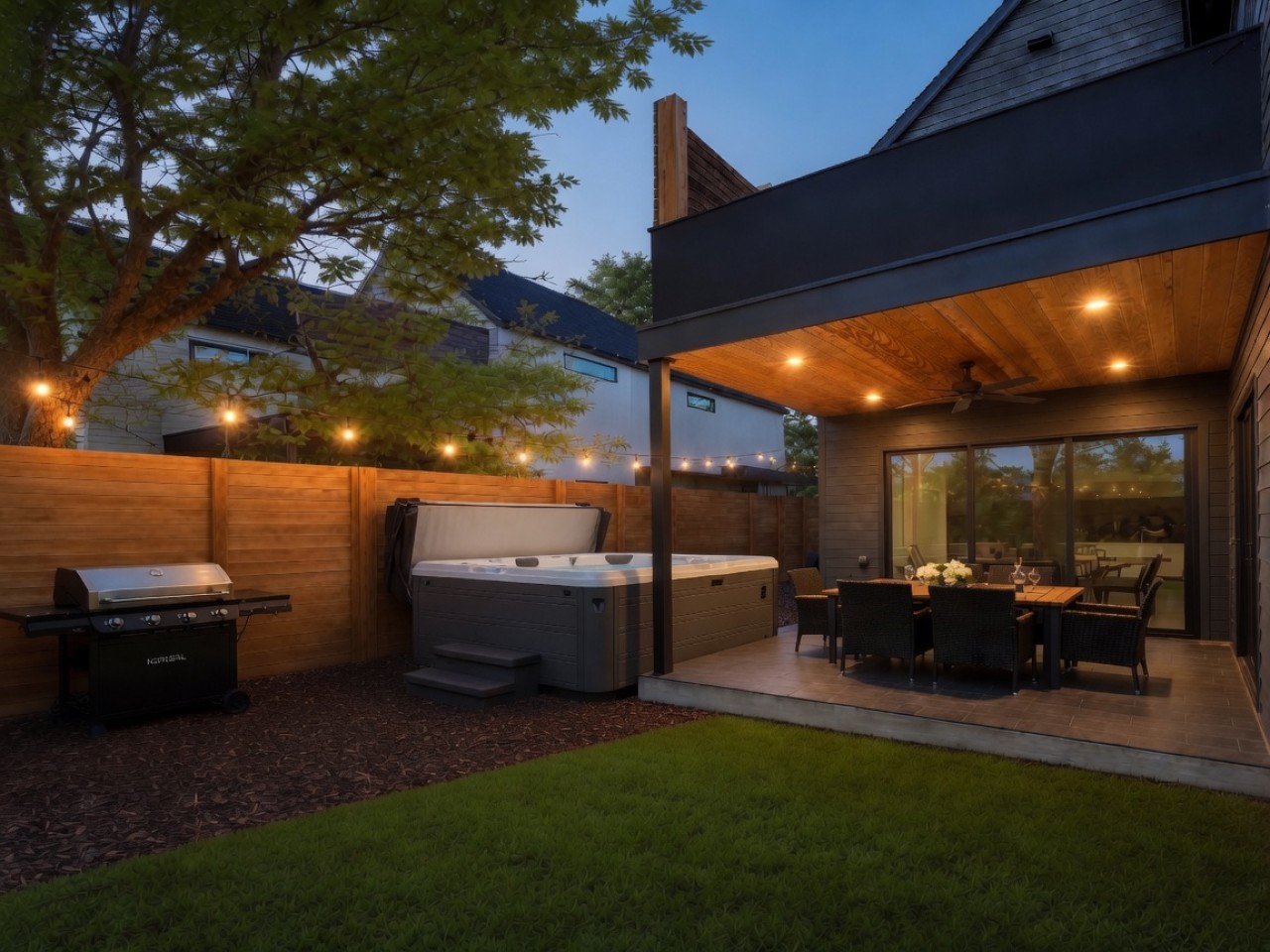 Designer Home With Movie Room And Private Backyard - Stylish Retreat - Austin, TX