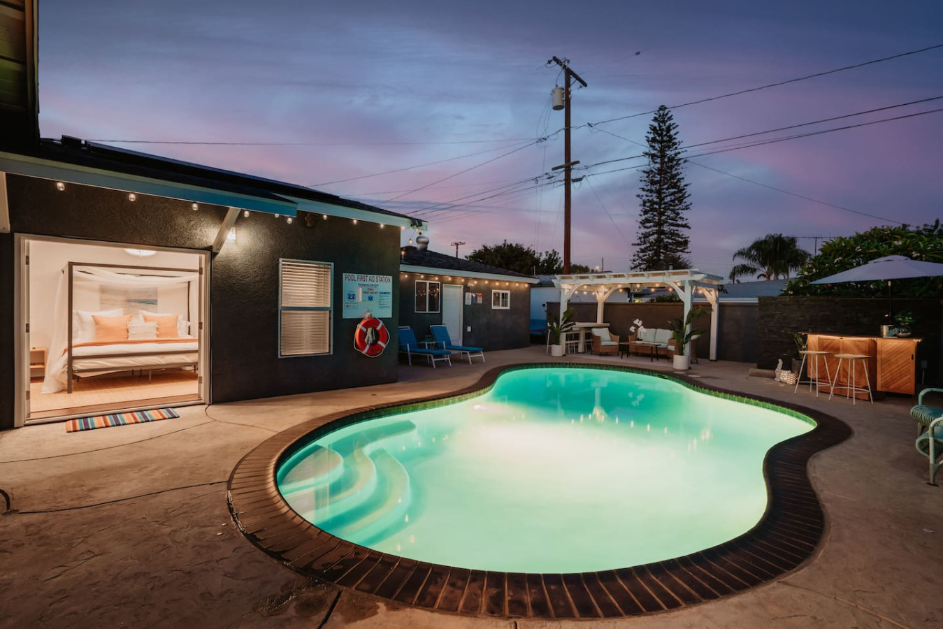 Palm Escape | Heated Pool + Game Area - Foosball - Long Beach, CA