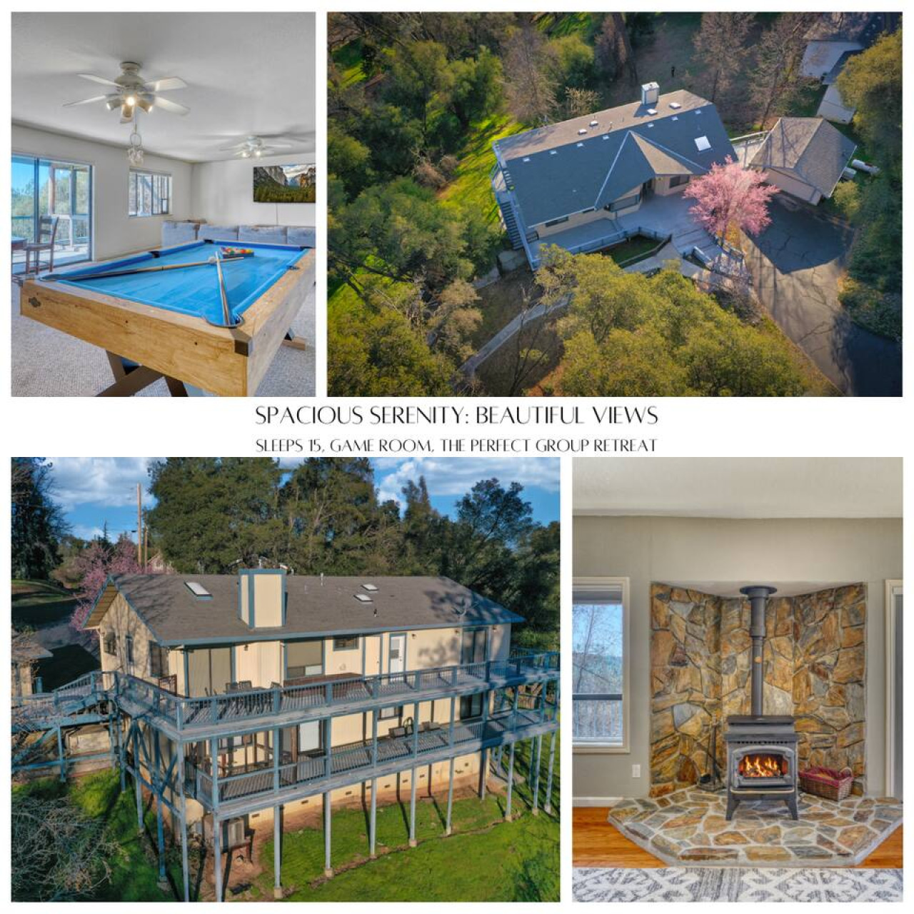 5 Bdr Yosemite Peaks | Views, Vaulted Ceilings - Pine Mountain Lake, CA