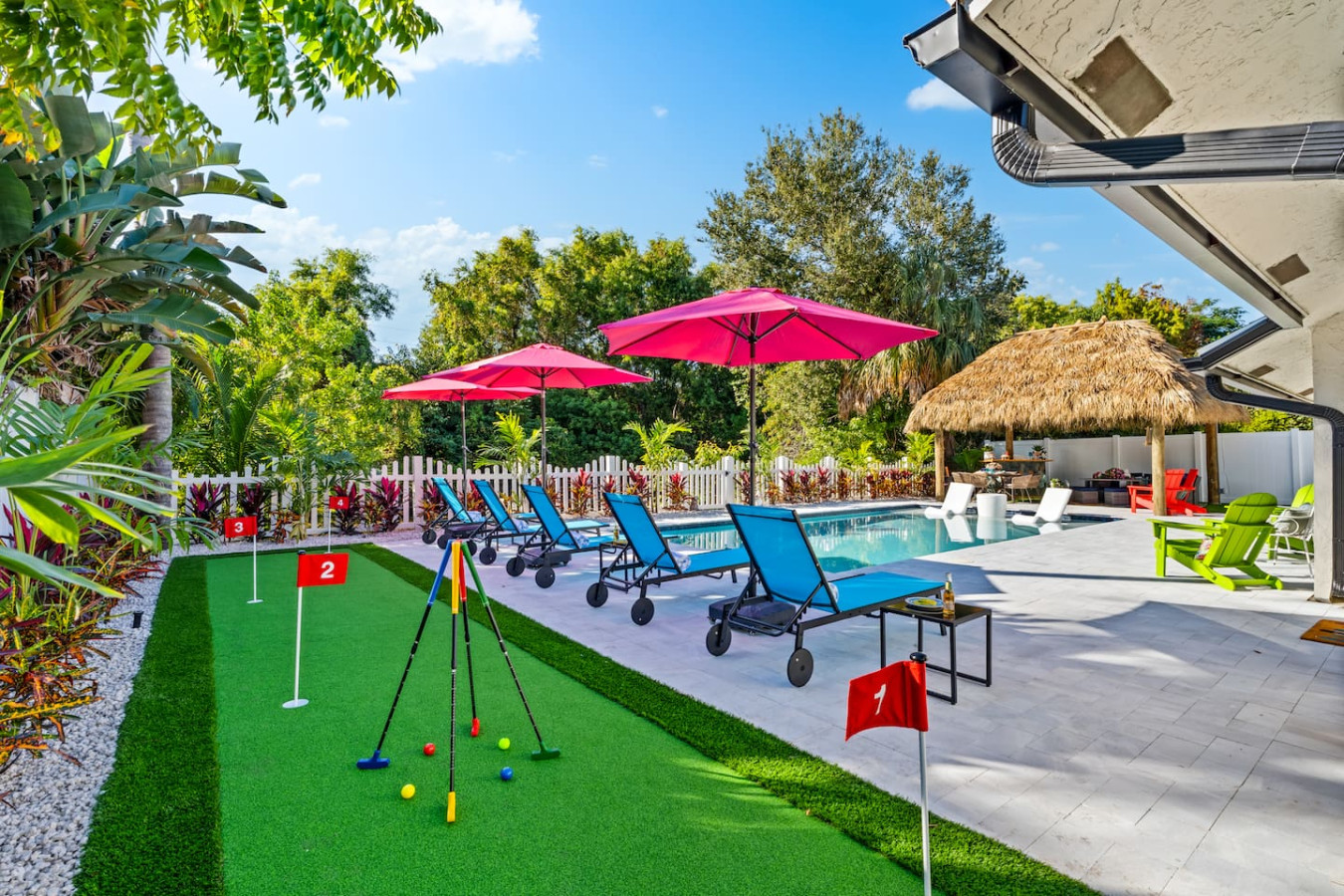 Tiki Hut, Htd Pool, Billiards, Putt-putt, Canal - Delray Beach, FL